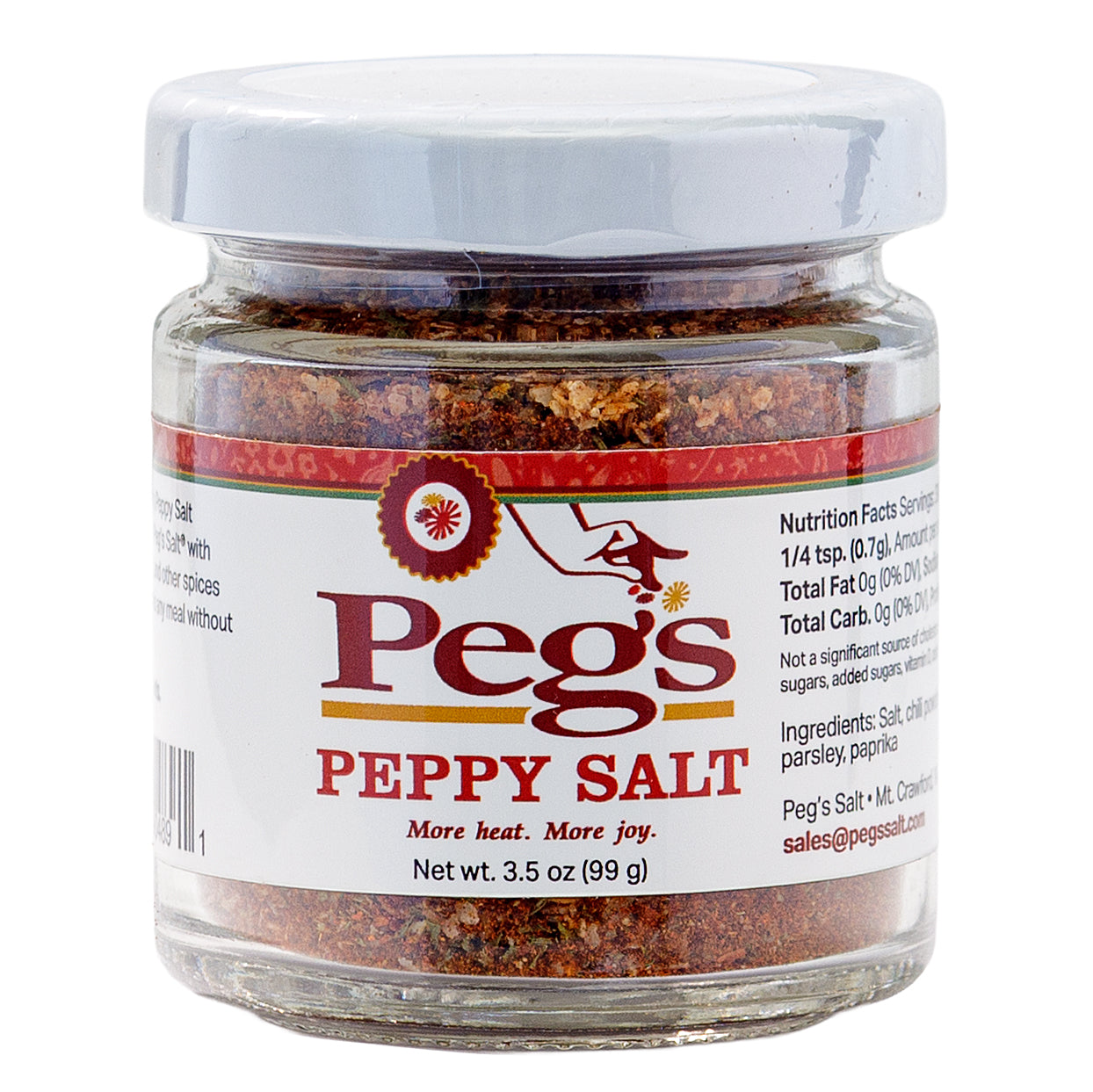 Peg's Peppy Salt (3.5 oz Jar) – Peg's Salt